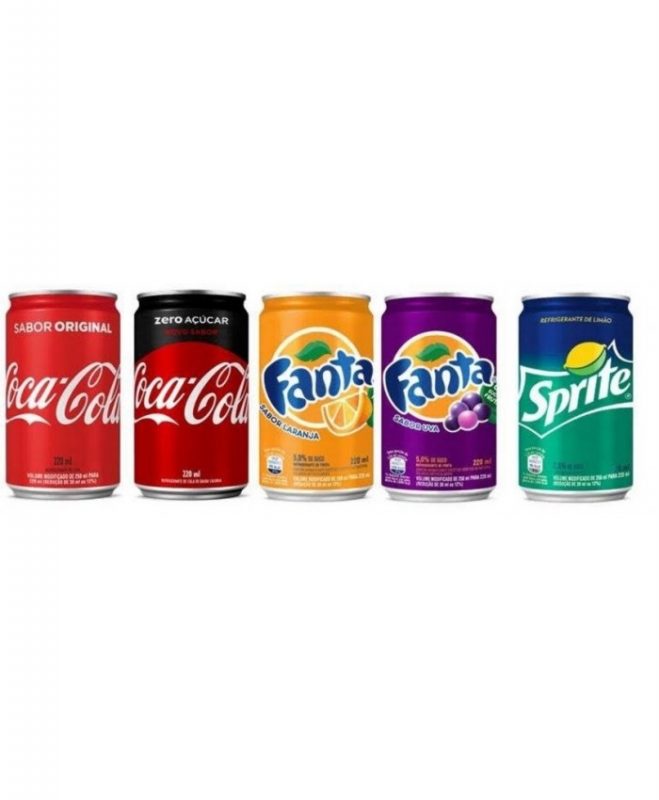 Refrigerantes em lata 220ml cx com 12 unidades